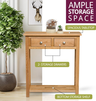 Hallowood Furniture Waverly Oak Console Table