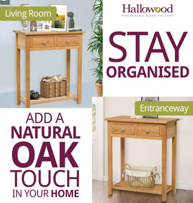 Hallowood Furniture Waverly Oak Console Table