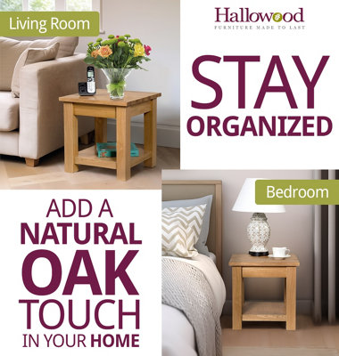 Hallowood Furniture Waverly Oak Lamp Table