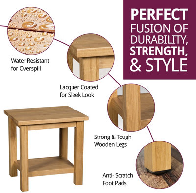 Hallowood Furniture Waverly Oak Side Table