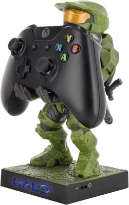Halo Master Chief Light-Up Halo Base Original Controller And Phone Holder