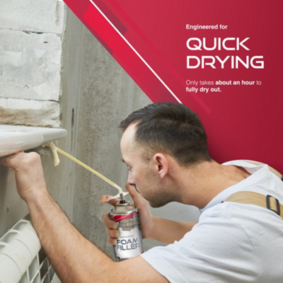 Haltons Expanding Foam Filler Ready To Use No Tools Required Waterproof ...