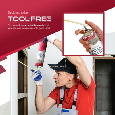 Haltons Expanding Foam Filler Ready To Use No Tools Required Waterproof ...