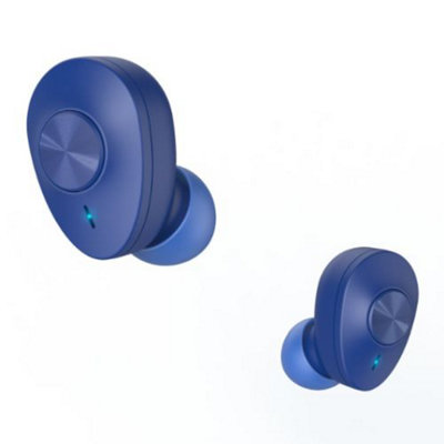 HAMA FREEDOM BUDDY BLUE BLUETOOTH WIRELESS IN-EAR EARBUDS WITH BASS BOOST