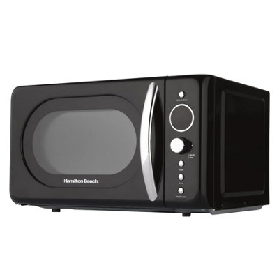 Hamilton Beach 20L Retro Black Microwave | DIY at B&Q