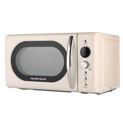 Hamilton Beach 20L Retro Cream Microwave | DIY at B&Q