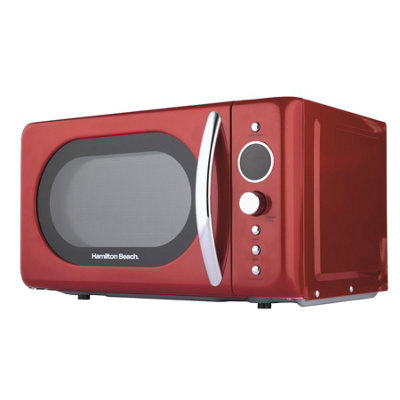 Hamilton Beach 20L Retro Red Microwave | DIY at B&Q
