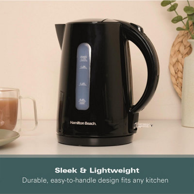 Hamilton Beach, Electric Kettle, Essentials Rapid Boil, 1.7L, Black