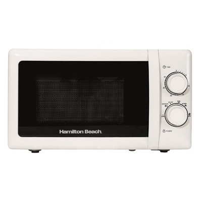 Hamilton Beach Microwave Stainless Steel Cavity White