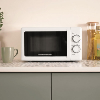 Hamilton Beach Microwave Stainless Steel Cavity White