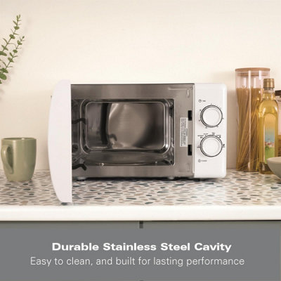 Hamilton Beach Microwave Stainless Steel Cavity White