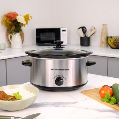 Hamilton Beach 'The Comfort Cook' 3.5L Silver Slow Cooker