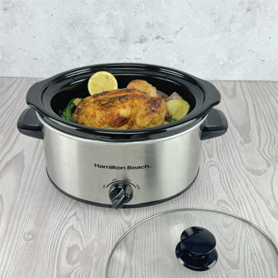 Hamilton Beach 'The Comfort Cook' 3.5L Silver Slow Cooker