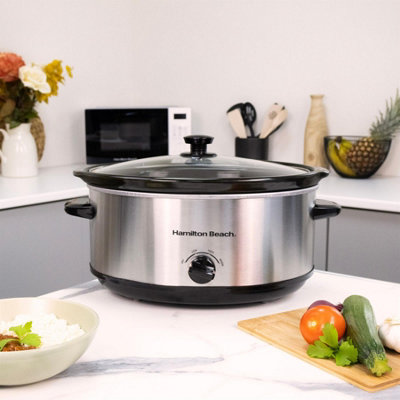 Hamilton Beach 'The Family Favourite' 6.5L Silver Slow Cooker