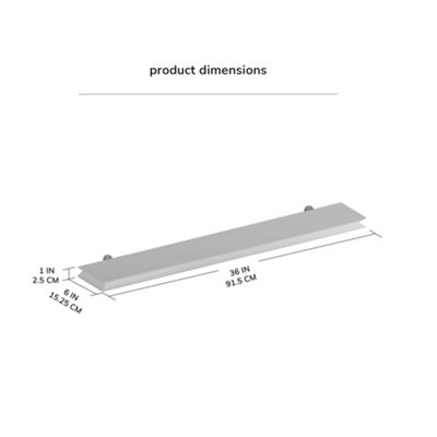 Hamish Wall Shelf Solid Wood Black Floating Shelf Living Bedroom ...