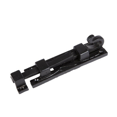 Hammer and Tongs Black 140mm Straight Shepherd's Crook Surface Bolt ...