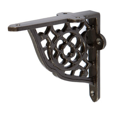 Hammer and Tongs Raw 100mm Honeycomb Iron Shelf Bracket - Cast Iron ...