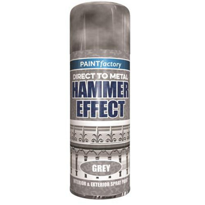 Hammer Effect Grey Paint 400ml (Spray) - Pack of 2 | DIY at B&Q