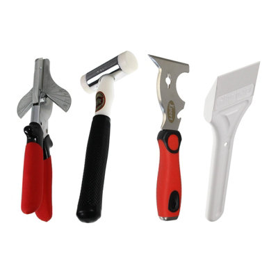 Hammer, Multi-Cutting Tool, Shovel & Uni Shear - Glazing Tool Kit