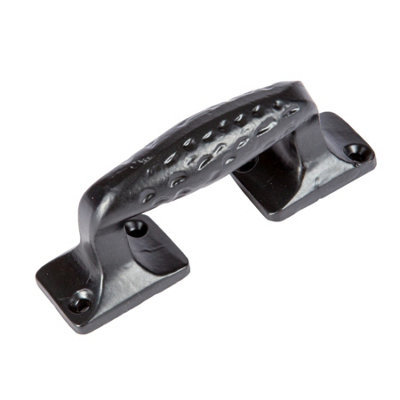 Hammer & Tongs Forged Barn Door Handle - H100mm - Black