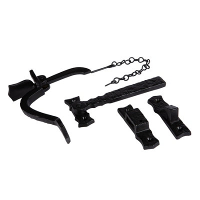 Hammer & Tongs Rustic Suffolk Latch - H145mm - Black
