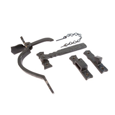 Hammer & Tongs Rustic Suffolk Latch - H195mm - Black