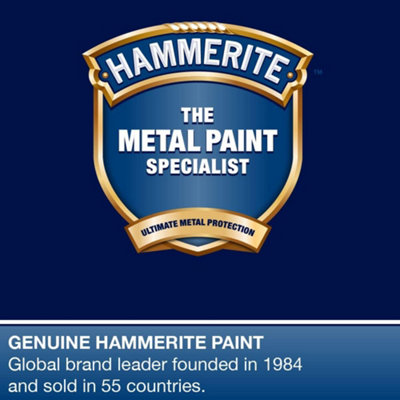Hammerite Smooth Yellow 750ml with 1" Paint Brush
