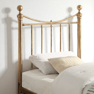 Hampstead Traditional Antique Brass Effect Single Metal Bed Frame
