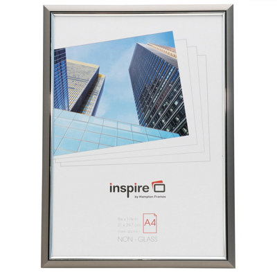 Hampton Frames EASYLOADER A4 Photo Frame, 21x30cm, Grey, Extruded ...
