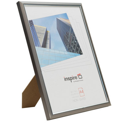 Hampton Frames EASYLOADER A4 Photo Frame, 21x30cm, Grey, Extruded ...