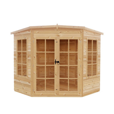 Hampton Shiplap Summerhouse Garden Sun Room Approx 7 x 7 Feet