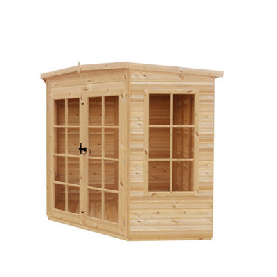 Hampton Shiplap Summerhouse Garden Sun Room Approx 7 x 7 Feet