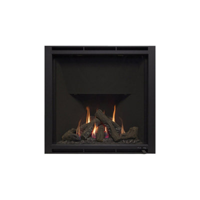 Hamton 52" XL White Micro Marble Gas Fireplace (Pre-Cast Flue)