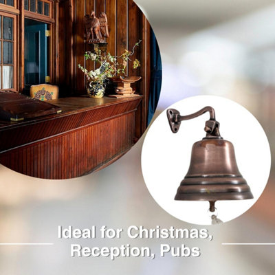 Hand Bell Bar Accessories for Home Pub Wall Mounted Bar Bell Nautical ...
