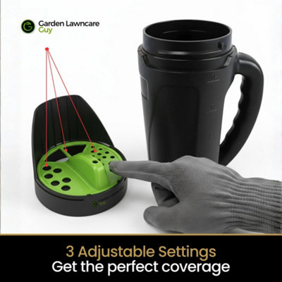 Hand Held Garden Spreader - Shaker for Grass Seed, Lawn Feed ...