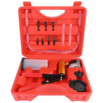 Hand Held Vacuum Pump Brake Bleeder & Tester Kit for Car & Motorbike DIY