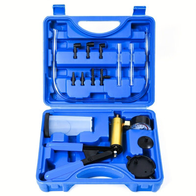 Hand Held Vacuum Pump Pressure Tester Car Brake Fluid Bleeder Bleeding ...