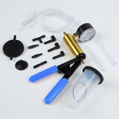 Hand Held Vacuum Pump Pressure Tester Car Brake Fluid Bleeder Bleeding ...