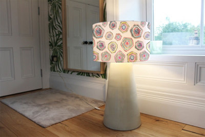 Hand painted multicolor watercolor geometrical pattern (Ceiling & Lamp ...