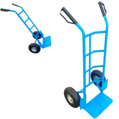 Hand Truck Sack Barrow - heavy-duty, 200 kg load capacity, steel - blue