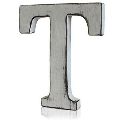 Handcrafted Shabby Chic Alphabet Letter T