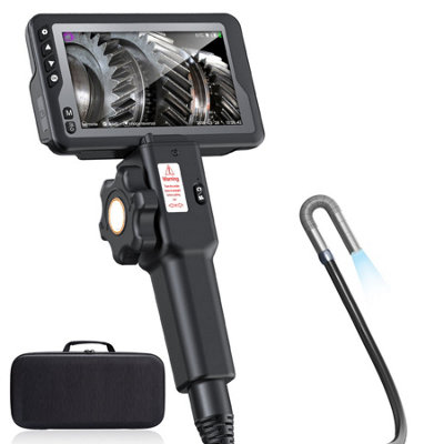 Handheld Articulating Endoscope Inspection Camera with 4.5 inch IPS LCD ...