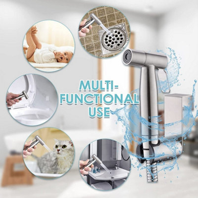 Handheld Bidet Sprayer Set 304 stainless steel Spray Gun Shower
