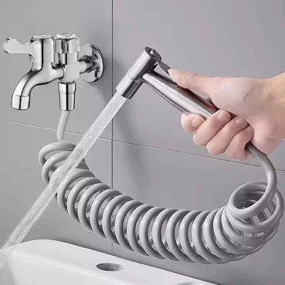 Handheld Bidet Sprayer Set, Stainless Steel Toilet Spray Gun, Shower ...