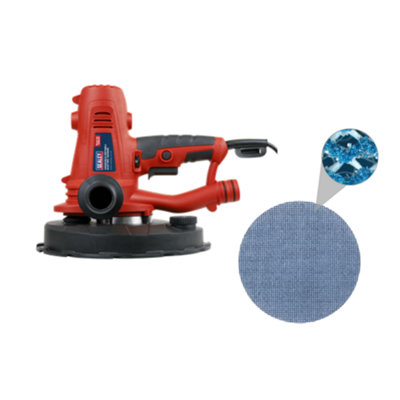 Buy Handheld Drywall Electric Sander 215mm 1050W + 10 Ceramic Discs at B&Q