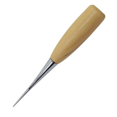 Handmade Bradawl with Wooden Handle, Spiked Metal Awl