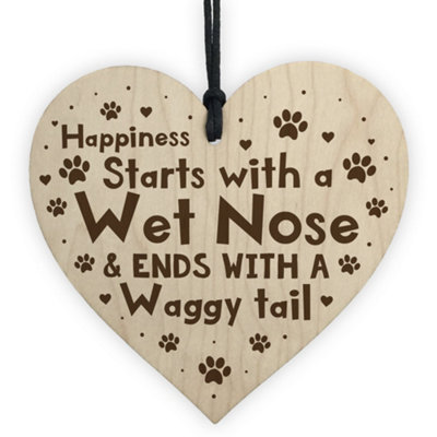 Handmade Dog Lover Gifts Wooden Heart Dog Sign Dog Gift Pet Gift ...