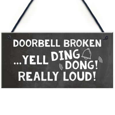 Handmade Door Sign Hanging Plaque Novelty Home Sign Gift For Home Funny ...