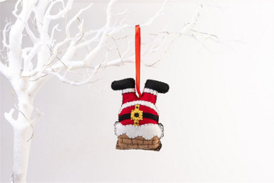 Handmade Felt 'When Santa Got Stuck In The Chimney' Christmas Tree ...