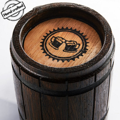 Buy Handmade Large Oak Wooden Tankard Mug - Amazing Craftsmanship ...